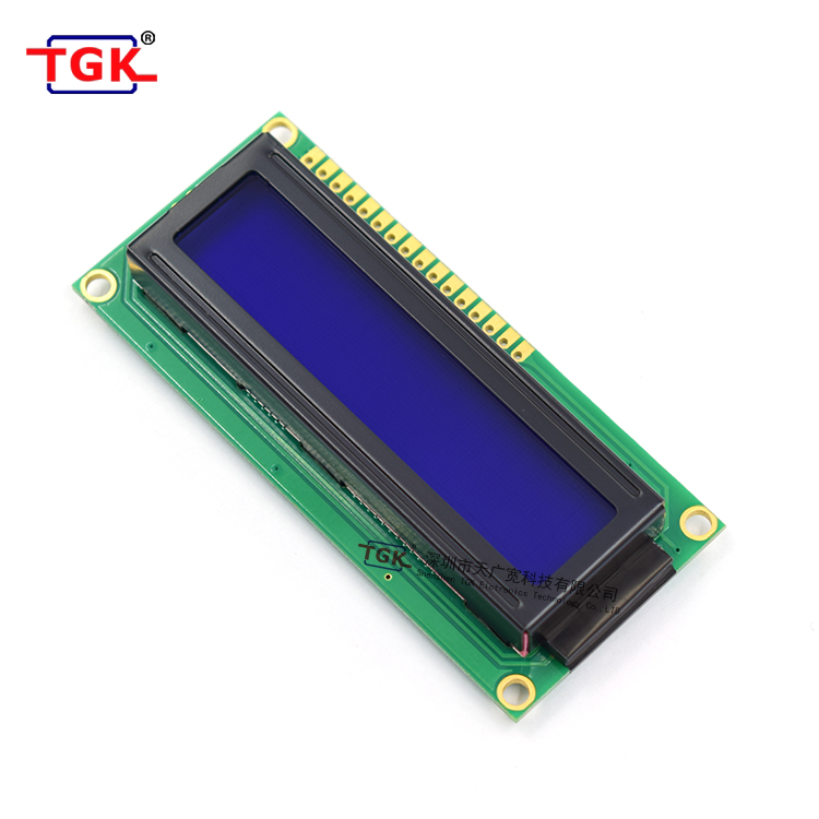 16x2 lcd display TM162A-3 LED patch backlight, shading, sealed 80X36mm TGK make - COG&TAB ...